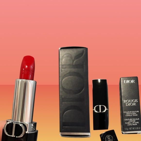 Dior | Makeup | Dior Rouge 999 Lipstick Satin Mini Bnib | Poshmark